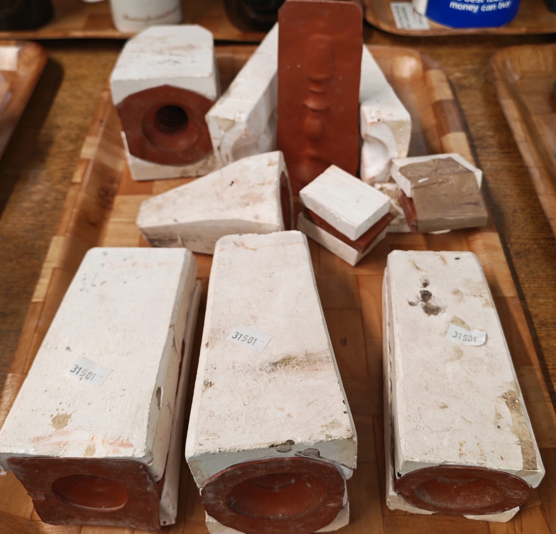 Tray of Chess Piece moulds. (B.P. 21% + VAT)