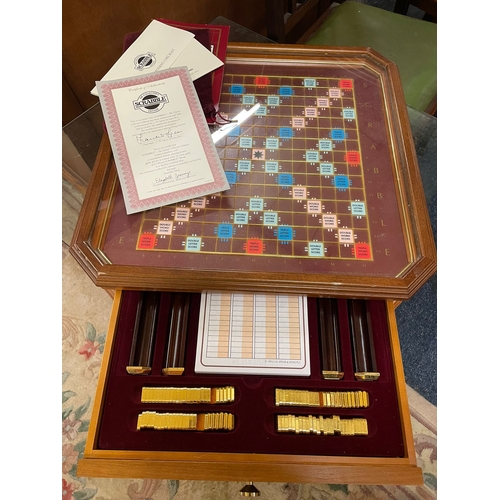 THE COLLECTORS SCRABBLE EDITION DELUXE PLAYING BOARD AND GAME PIECES ...