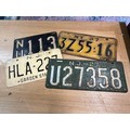 4 VINTAGE AMERICAN NUMBER PLATES