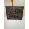 CAST IRON GARDEN SIGN