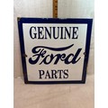 GENUINE ENAMEL FORD PARTS SIGN