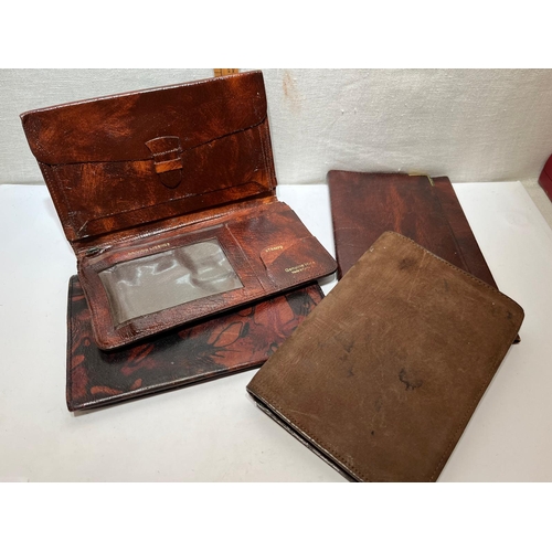 4 VINTAGE WALLETS