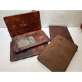 4 VINTAGE WALLETS