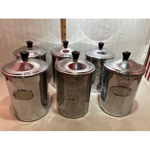 6 FRENCH CANISTERS