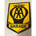 AA ENAMEL SIGN