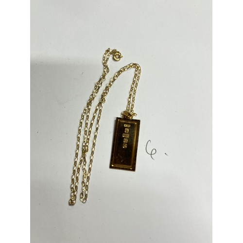 9CT CHAIN AND 9CT INGOT