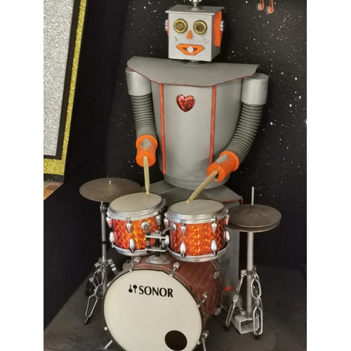 Handmade Decap Robot Automata Dance Band Display Toy