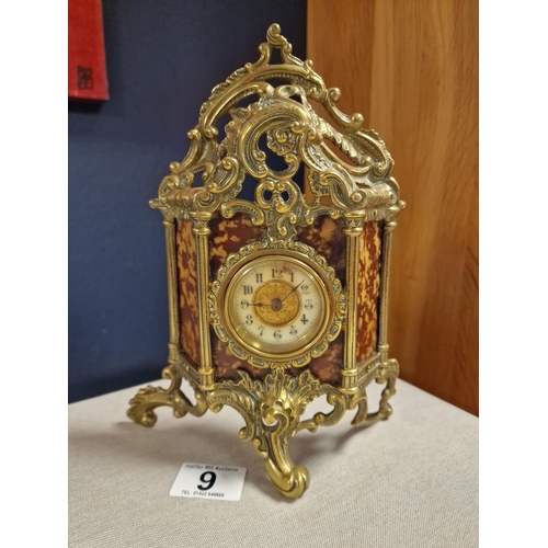 Late Victorian British United Clock Company Bouille Style Mantel Clock ...