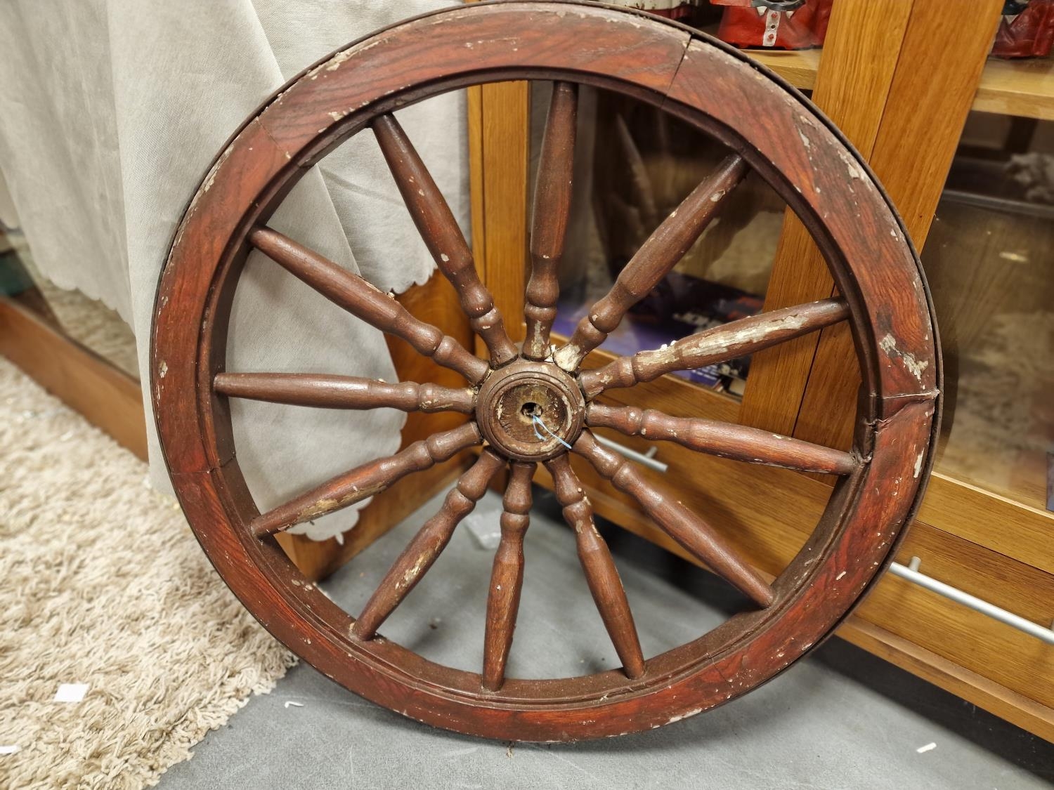 Vintage Wooden Cartwheel