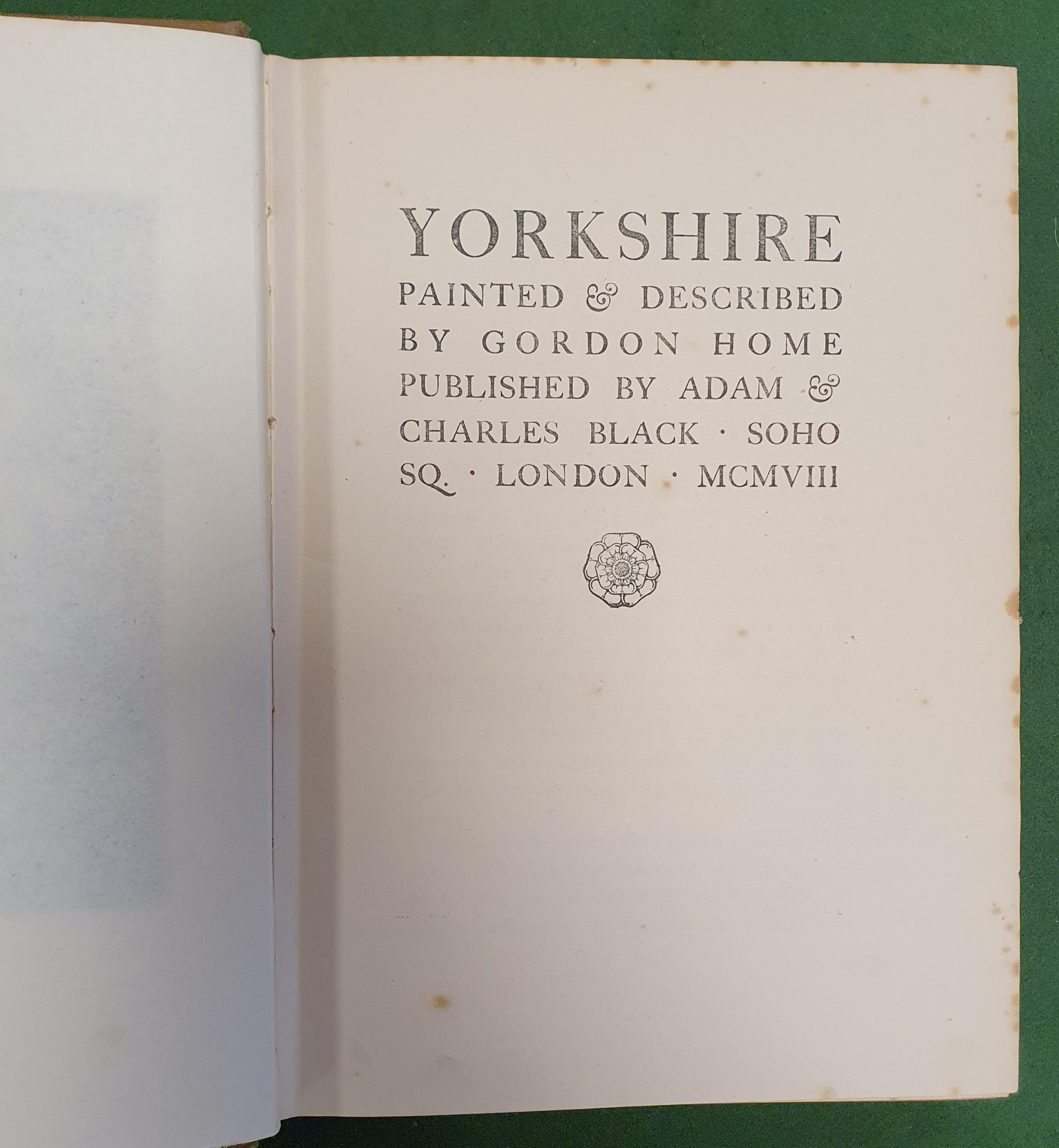 Yorkshire themed Collection of Hardback Books, incl. a 2-volume set of ...