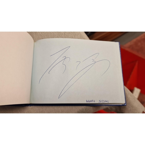 Ayrton Senna Signature within a Signed Autograph Book inc Sporting ...