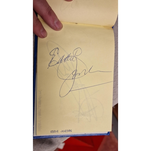 Ayrton Senna Signature within a Signed Autograph Book inc Sporting ...