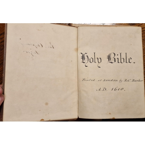 Antique Book Trio inc 1600 AD Bible, 1799 Captain Voyages, and ...