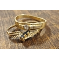 9ct Gold Pair of Scrap Rings - 3.2g