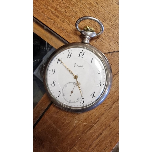 Zenith Grand Prix Paris 1900 '800' Silver Antique Pocketwatch - 90g