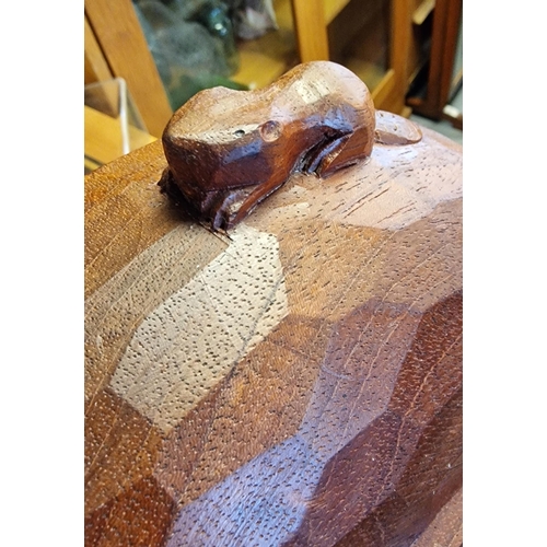 Beaverman Yorkshire Oak Adzed Wooden Fruit Bowl - Mouseman Interest and ...