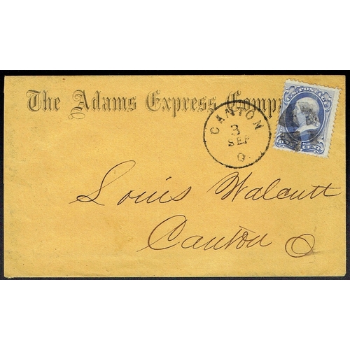 UNITED STATES - The Adams Express Company - Printed envelope sent ...