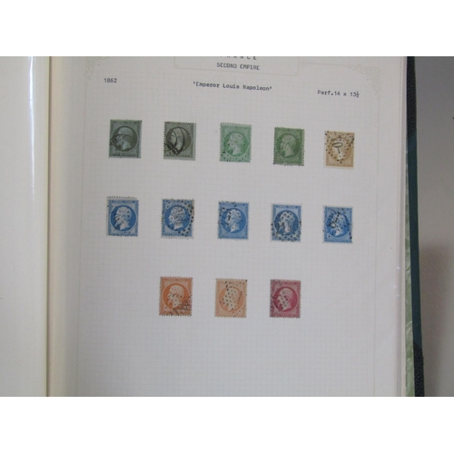 FRANCE - 1849-1962 Definitives collection in a Simplex deluxe ...