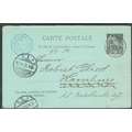 FRANCE - COLONIES - Gabon: French Seaposts 1892 French 10c P/S card ...