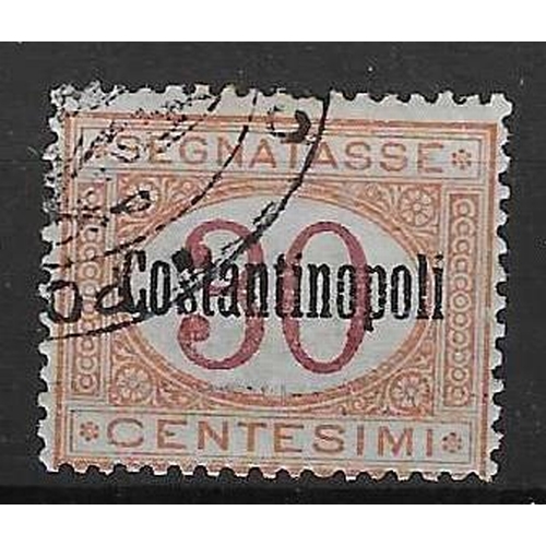 ITALY - Post Offices in the Turkish Empire: Constantinople: Postage Due ...