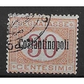 ITALY - Post Offices in the Turkish Empire: Constantinople: Postage Due ...