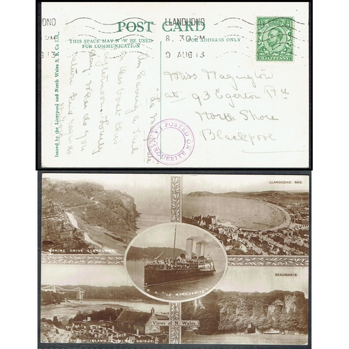 GREAT BRITAIN - GEORGE V - 1913 PPC of LA MARGUERITE paddle steamer ...