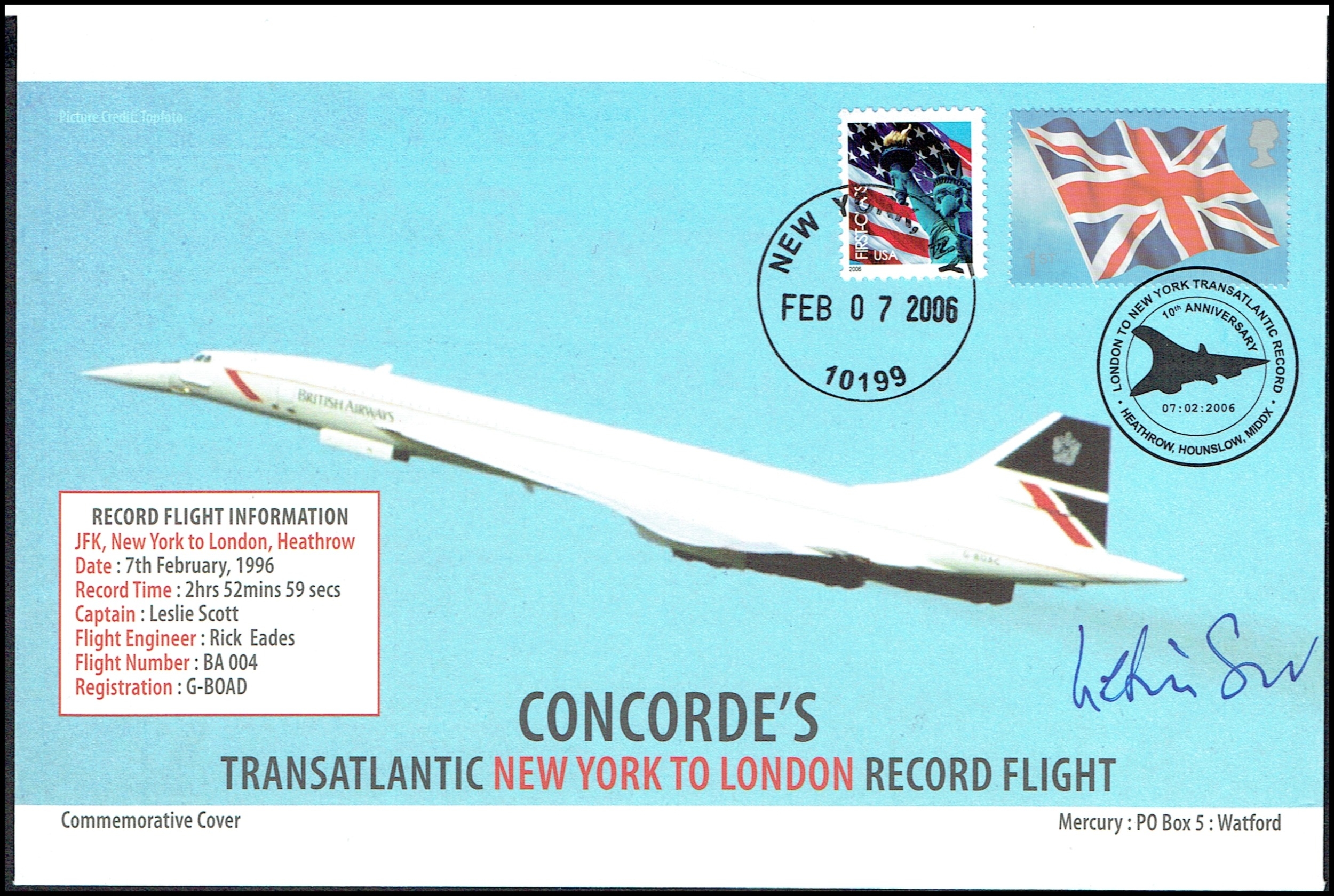 THEMATICS - Aviation: Concorde 2006 Record Flight New York to London ...