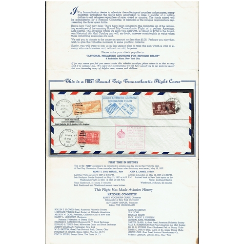 UNITED STATES - 1937 (8 May) Anglo American Good will Coronation flight ...