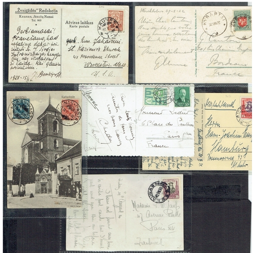 LITHUANIA - Postal History Stationery and postcards - a useful used ...