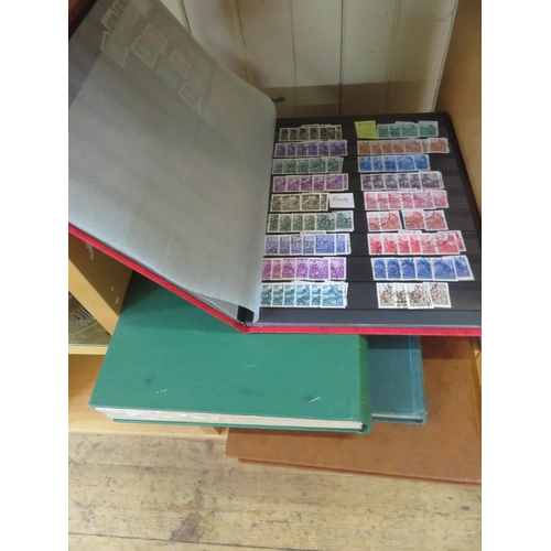 Four European Stamp Albums