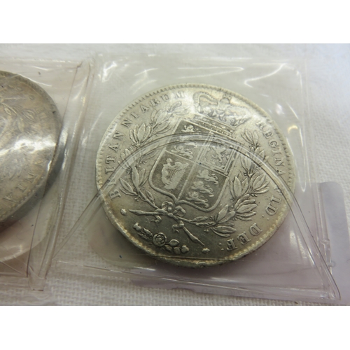 Two 1840's Victorian Silver Crowns