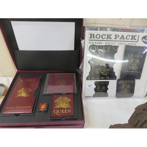 Three Queen Albums and Memorabilia