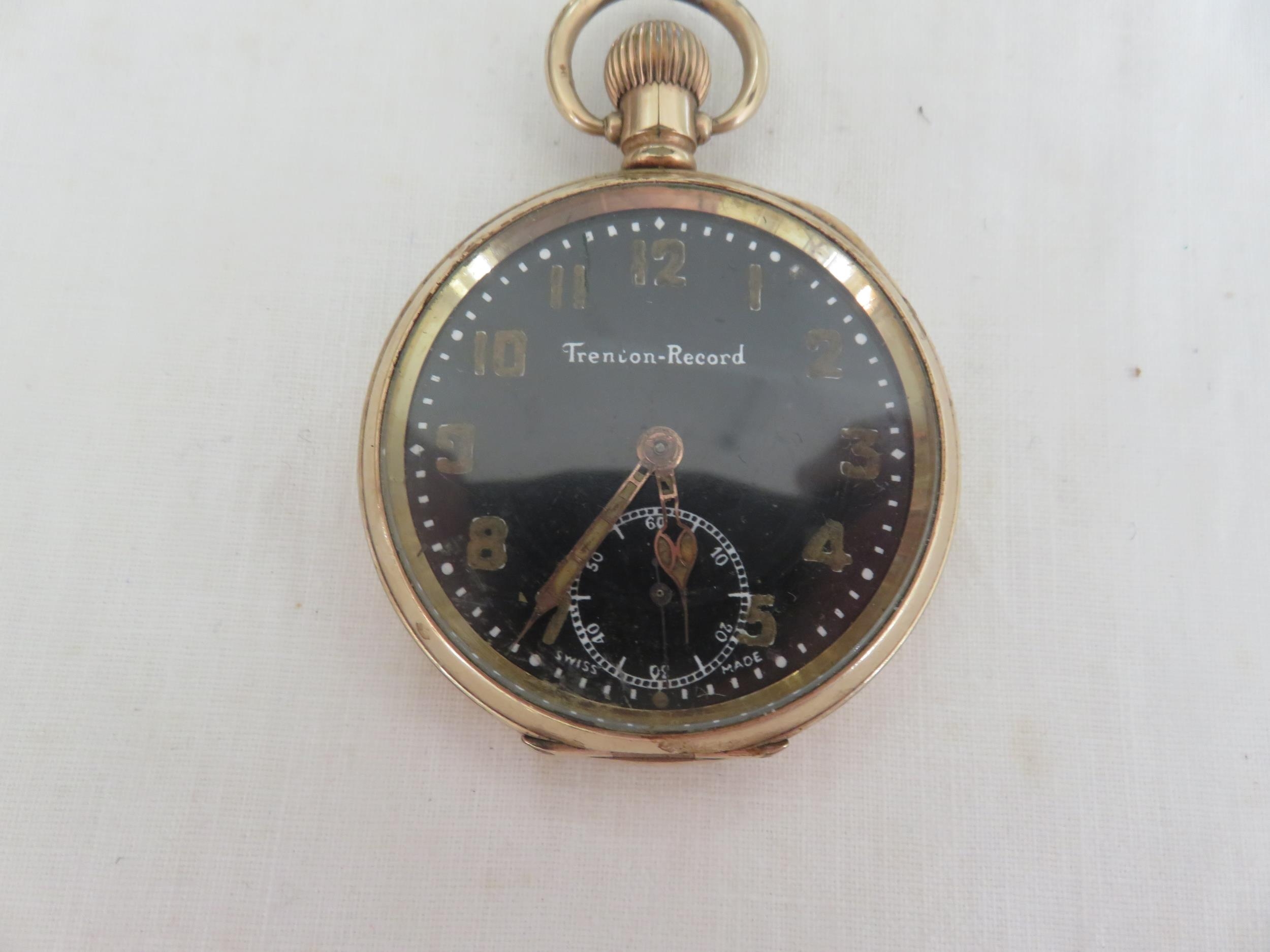 Rolled Gold Trenton Dreadnought Pocket Watch