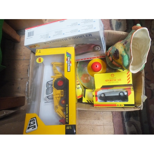 Box of Model Cars and Trucks