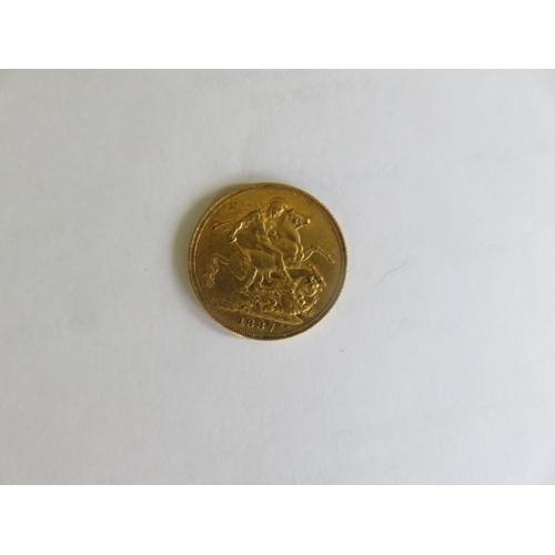 Victoria 1887 Full Gold Sovereign