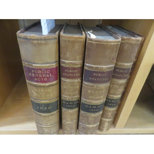Public General Acts Burgh of Banff 1890 and 4 Vols. Public Statues ...