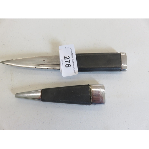 Black handled Sgian Dhu