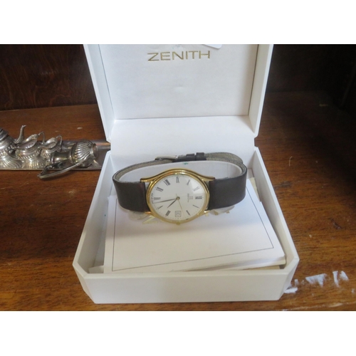 Boxed Zenith Gents Wristwatch