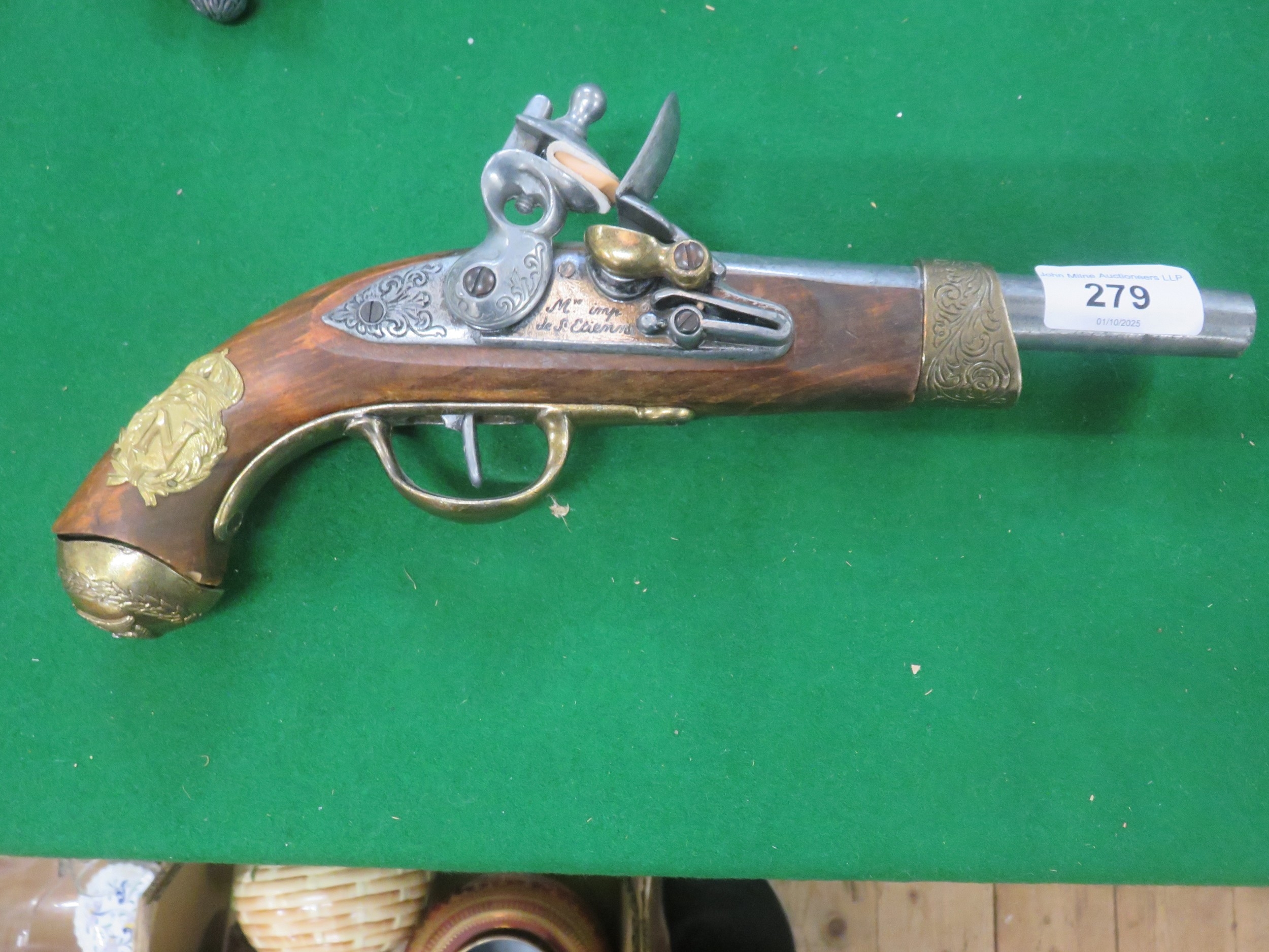 French Reproduction Flintlock Pistol