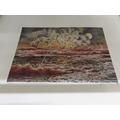Set of Eight Signed Gordon Gunn Cosmic Paintings Print Set