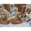 Large lot of Wally Dogs, Lions etc, imperfect