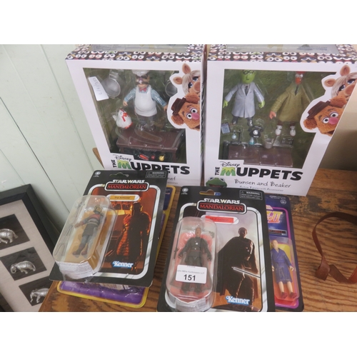Seven Various Figures- Neca Alf, Disney Muppets, Back to the Future etc