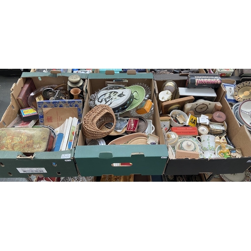 3 Boxes containing assorted household items