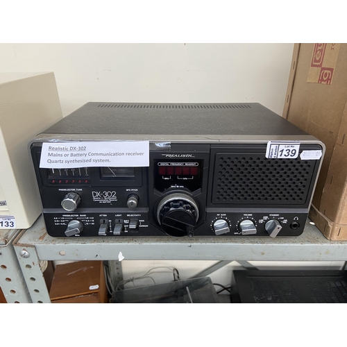 Realistic DX-302 receiver