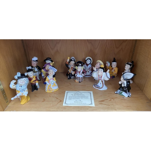 14 Gilbert & Sullivan figures