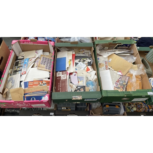 3 Boxes containing assorted stamps