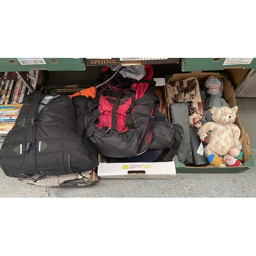 3 Boxes containing assorted as new clothing including a Superdry coat