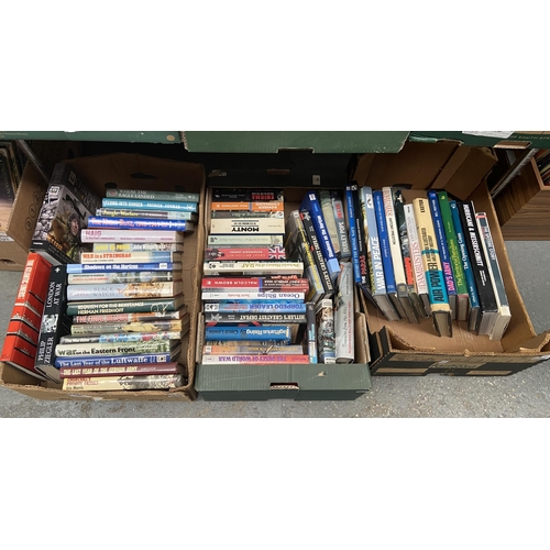 3 Boxes containing assorted war-time books