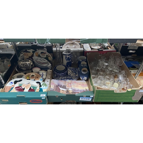 3 Boxes containing Davenport collector's plates including winter scenes ...