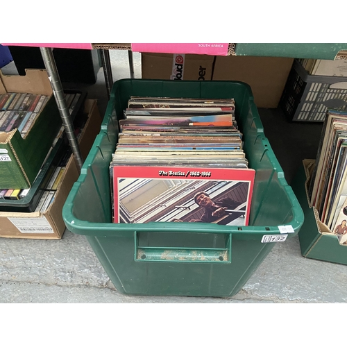 Box containing LPs